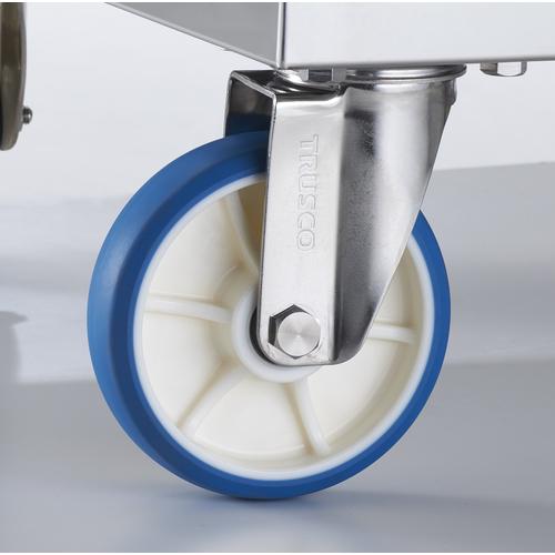 TRUSCO all SUS trolley 1200X750 cold resistant specification with cast ...