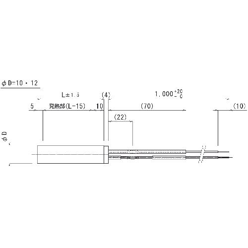 เครื่องทำความร้อนแบบตลับ TRUSCO φ12 50L 100V 260W – kital-japanese