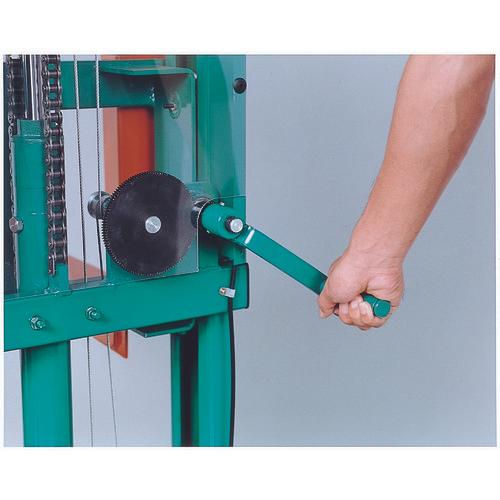 Bishamon rubber lift (manual hydraulic type) with fast feed device Uni ...