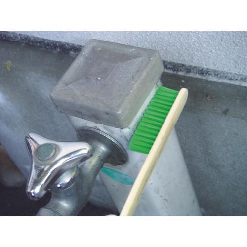 TRUSCO Mechanical plant bamboo brush shakuichi straight handle nylon ...