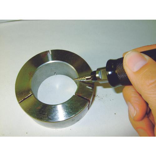 TRUSCO carbide bar conical 60° Φ3 x blade length 2.4 x shaft 3 double ...